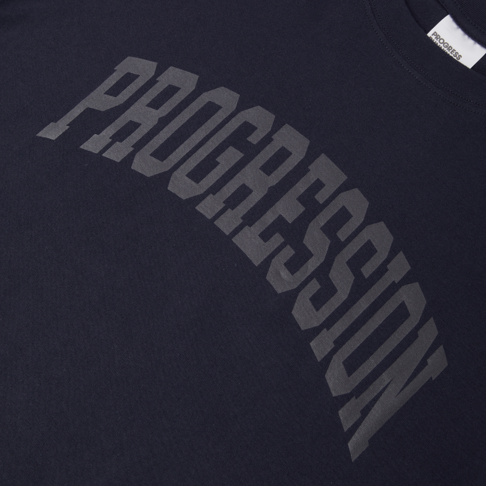 Progress Running Club 'Progression' Logo T-Shirt In Navy